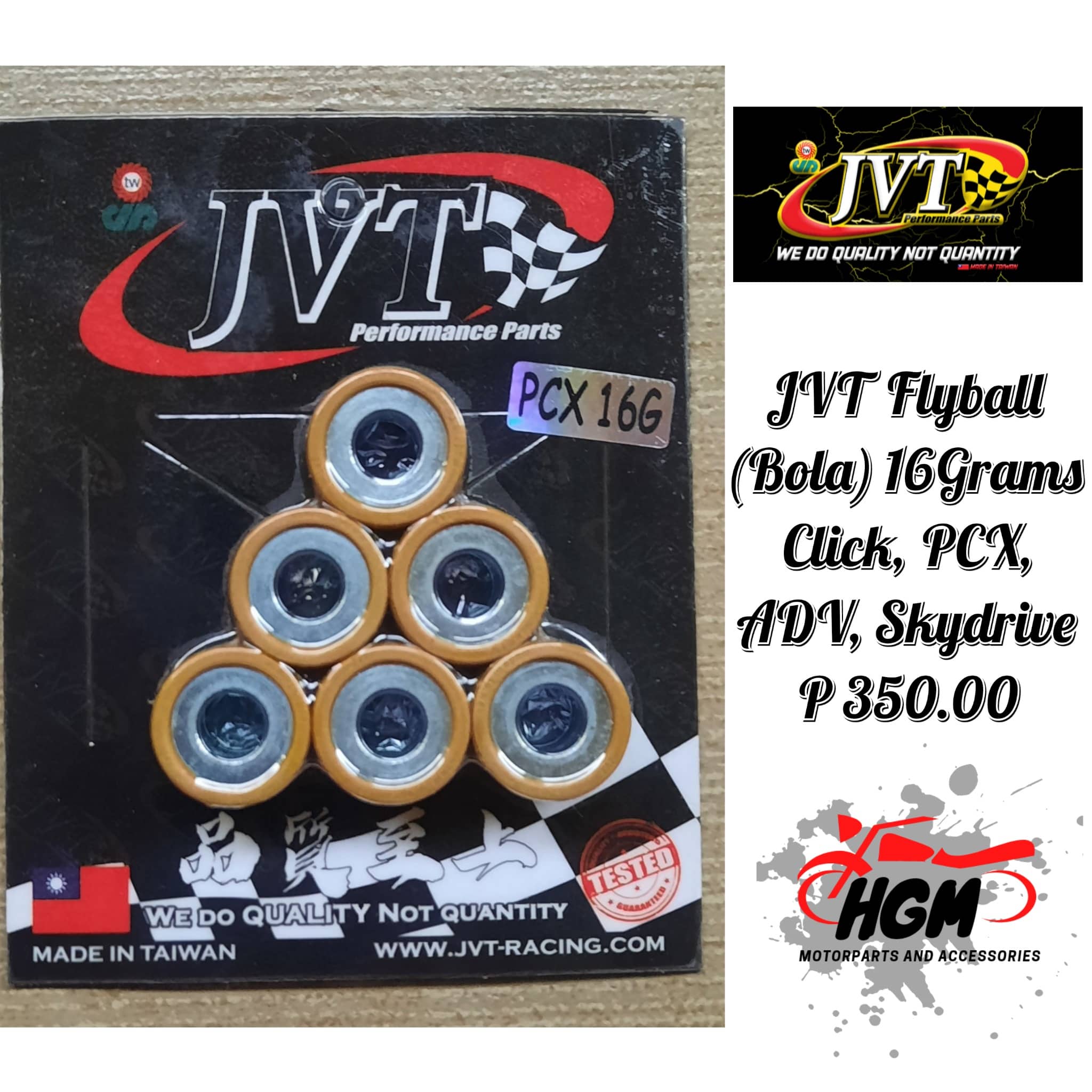 JVT FLYBALL/ROLLERS (BOLA) FOR HONDA CLICK II PCX II ADV II SKYDRIVE ...
