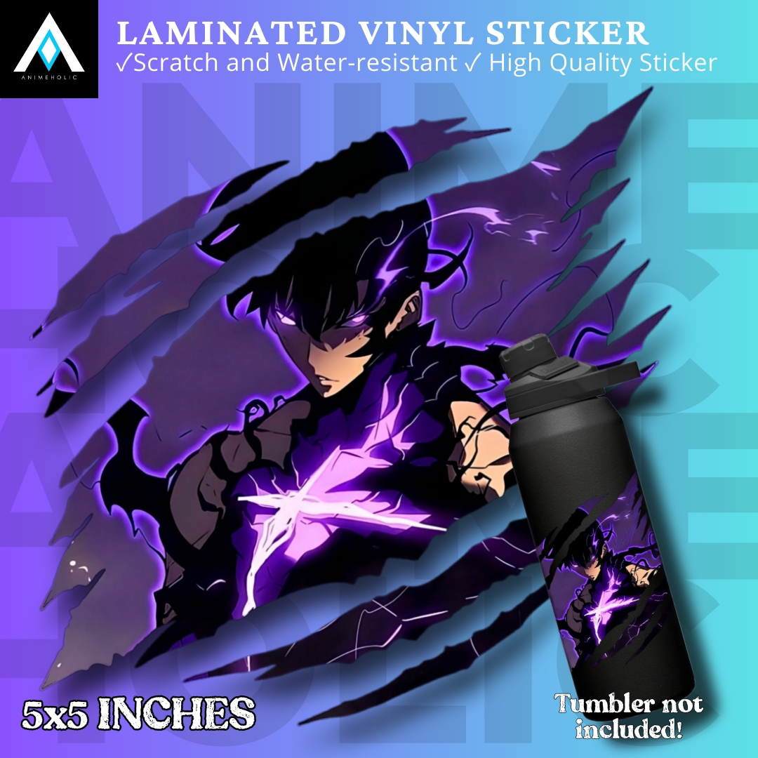 SOLO LEVELING SUNG JIN WOO SHADOW MONARCH EDITION SCRATCH PREMIUM ...