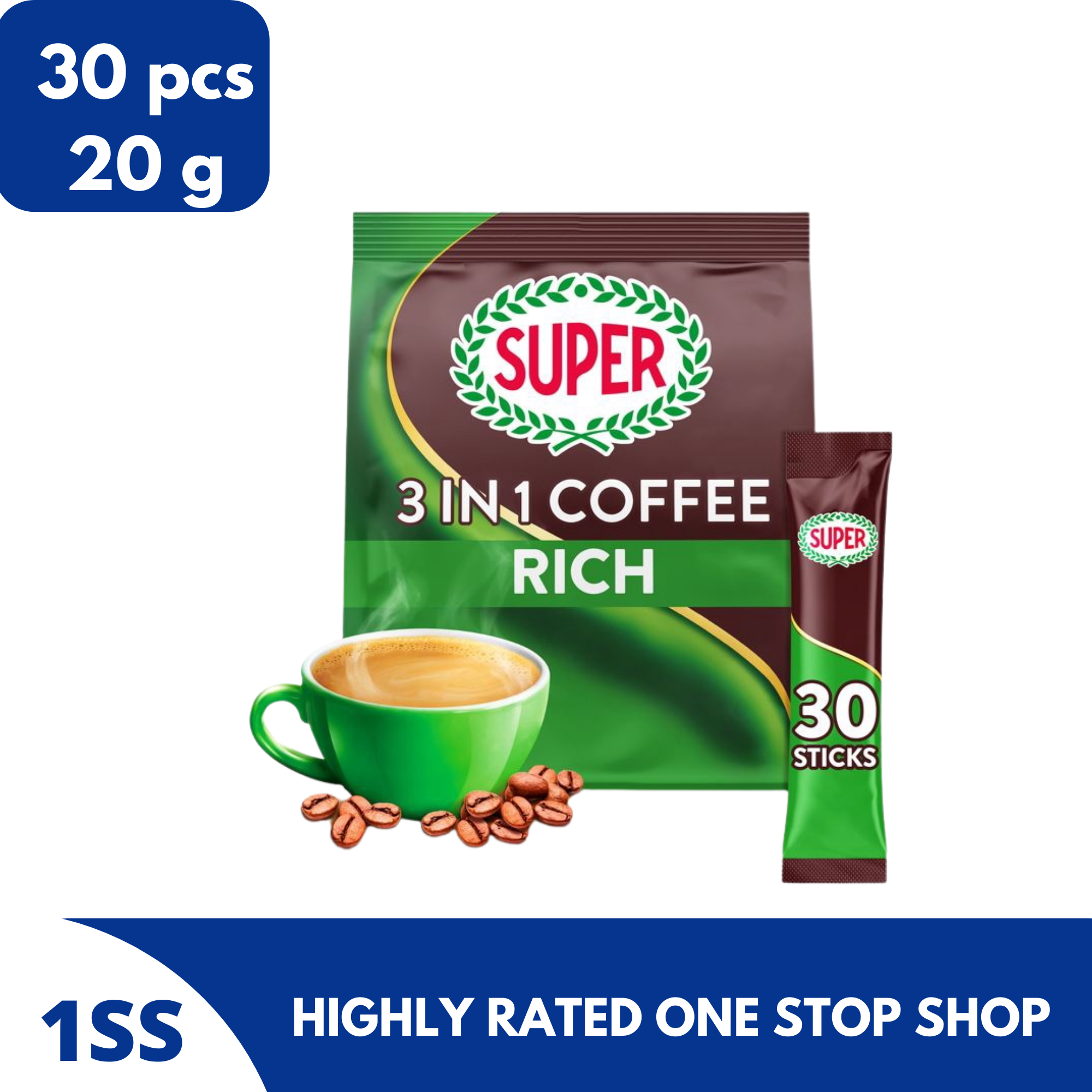 Super Coffee Rich 3in1, 20g x 30pcs | Lazada PH