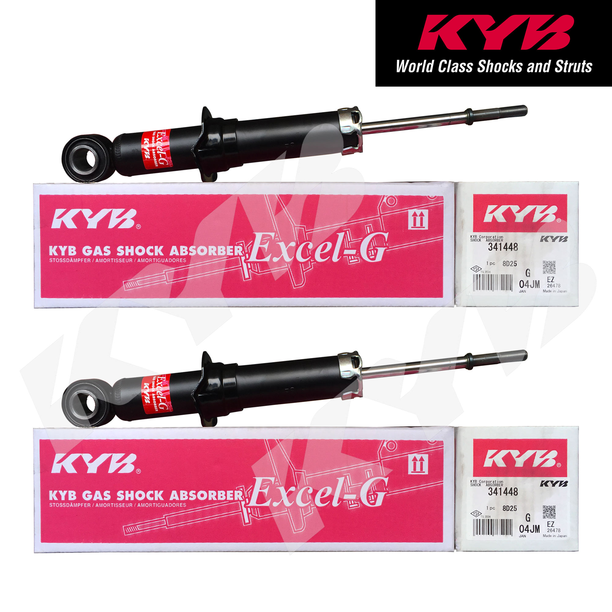 KYB 341448 for Toyota Corolla Altis 2007 - 2018 Set of 2 Rear Gas Shock Absorber KAYABA | Lazada PH