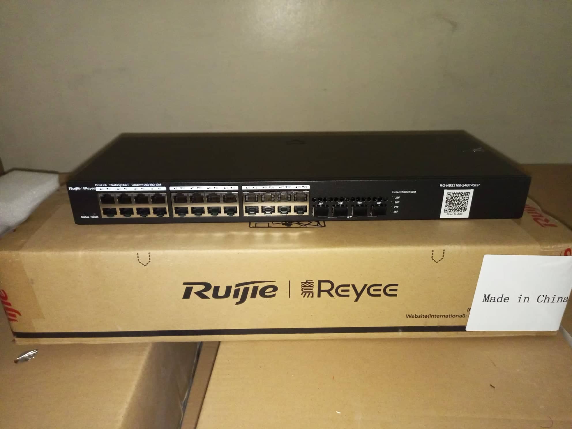 Ruijie NBS-3100-24GT4SFP 24-Port Gigabit Managed Switch With 4 SFP ...