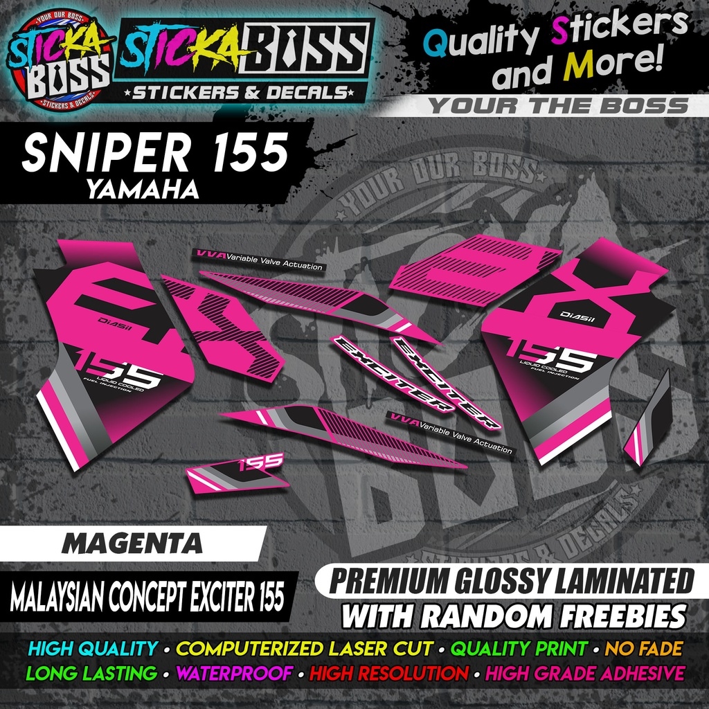 【New product】 SNIPER 155 New Stock Decals [ MALAYSIAN CONCEPT EXCITER ...