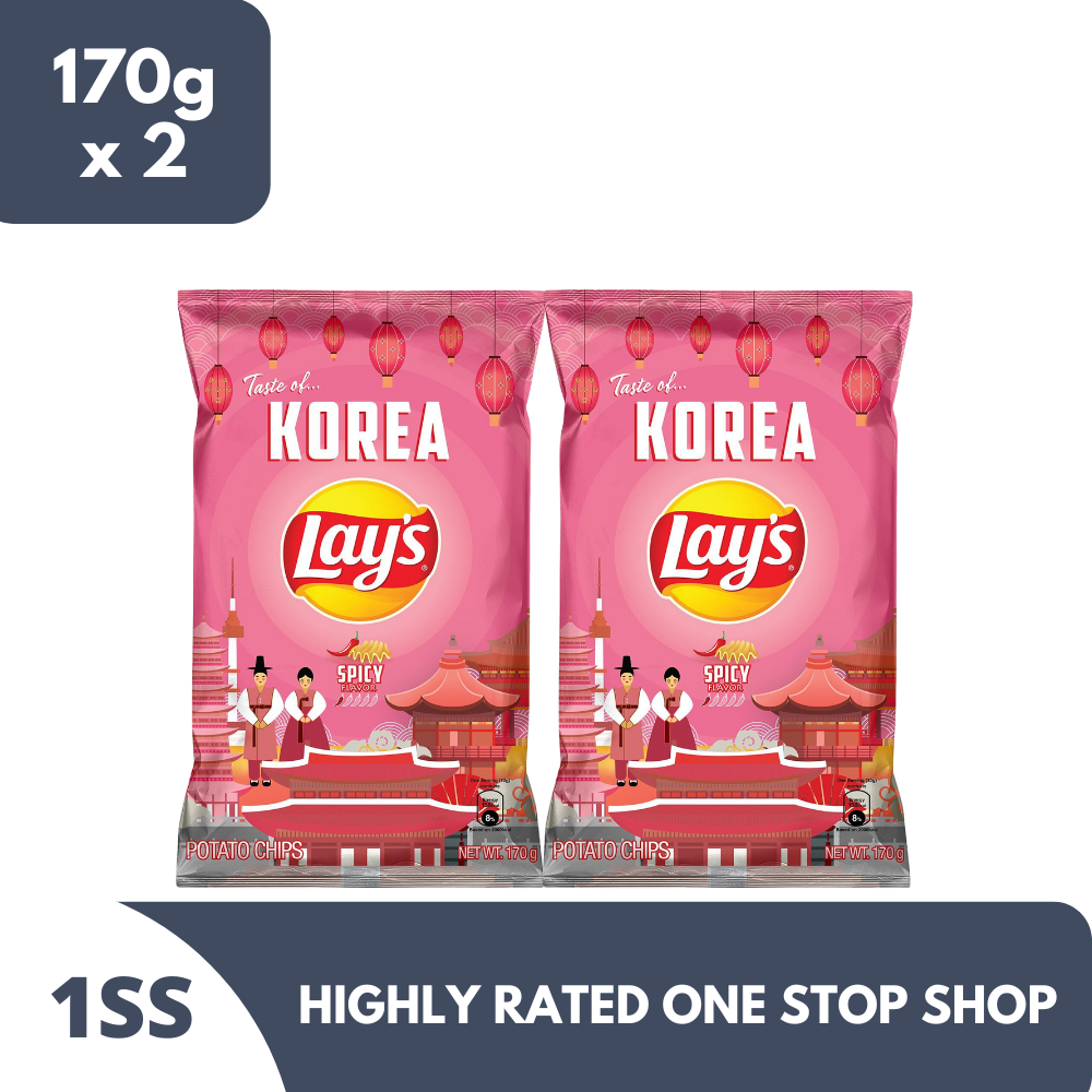 Lays Korea Spicy Flavor 170g x 2 | Lazada PH