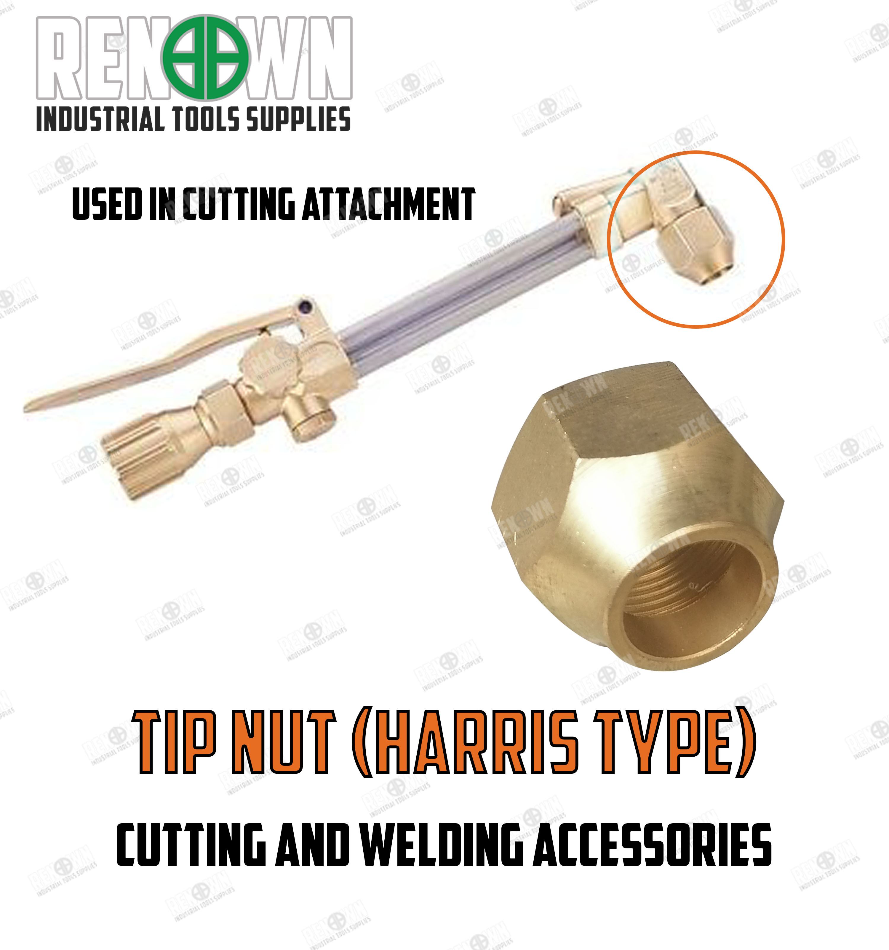 Tip Nut (Harris Type) for Torch Handle Cutting and Welding Accessories ...