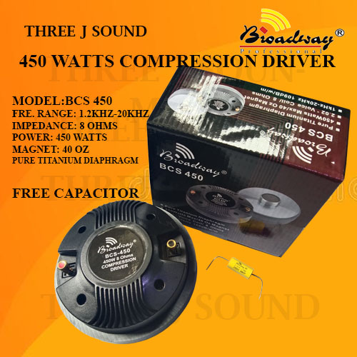 450 WATTS BROADWAY COMPRESSION DRIVER DU-104 WITH CAPACITOR | Lazada PH