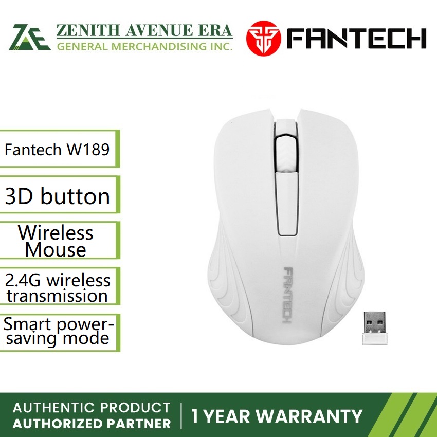 Fantech W189 Wireless Mouse White | Lazada PH