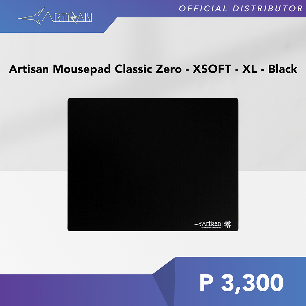Artisan Mousepad Classic Zero - XSOFT - SOFT - MID - XL - Black | Lazada PH