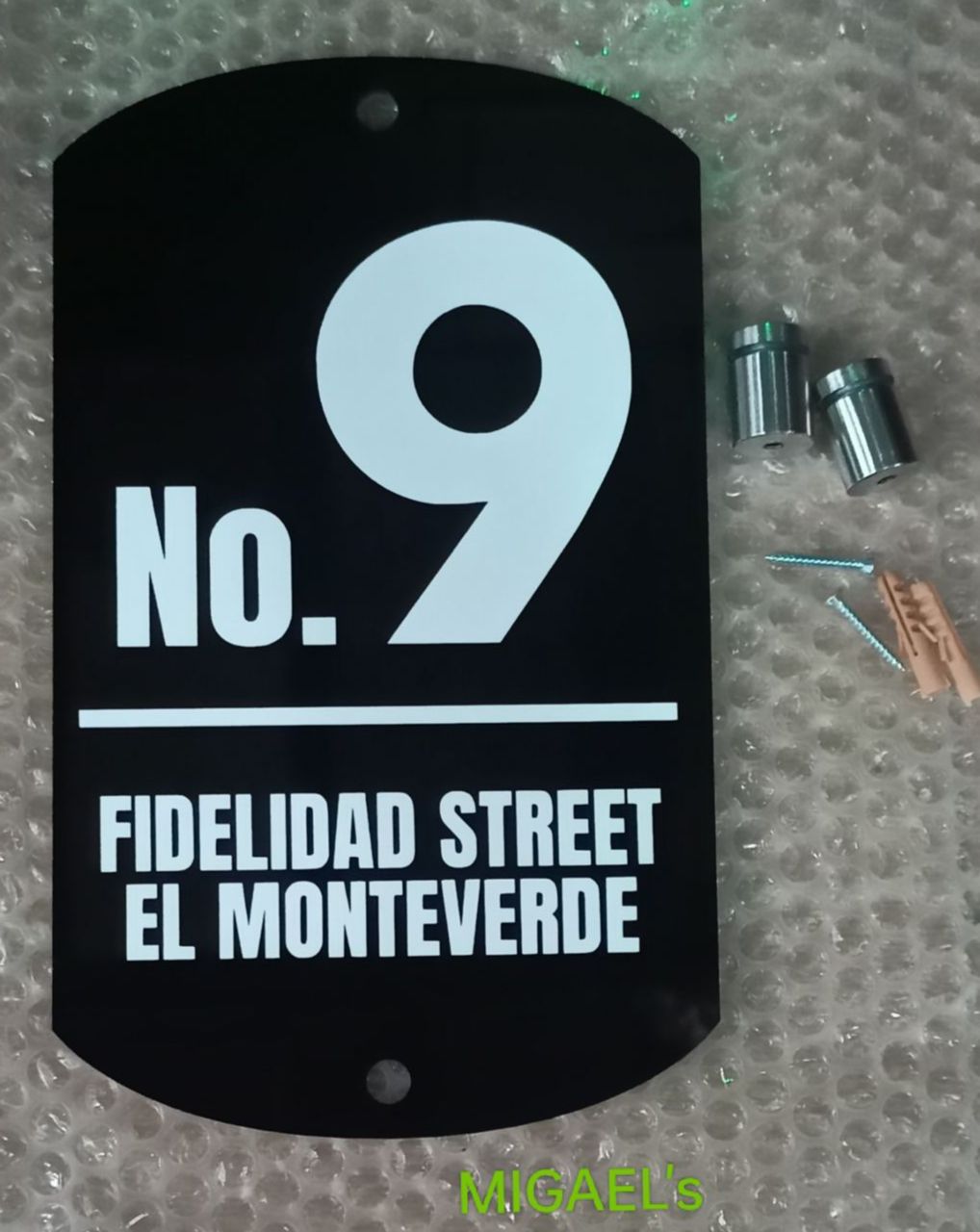 PERSONALIZED HOUSE NUMBER SIGNAGE/ADDRESS PLATE/BLK AND LOT SIGN/HOME ...