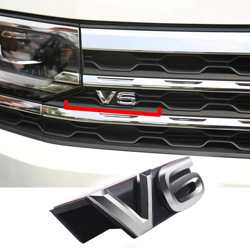 Auto Products Emblem V6 Grill Sticker for -VW TERAMONT PHIDEON ARTEON ...