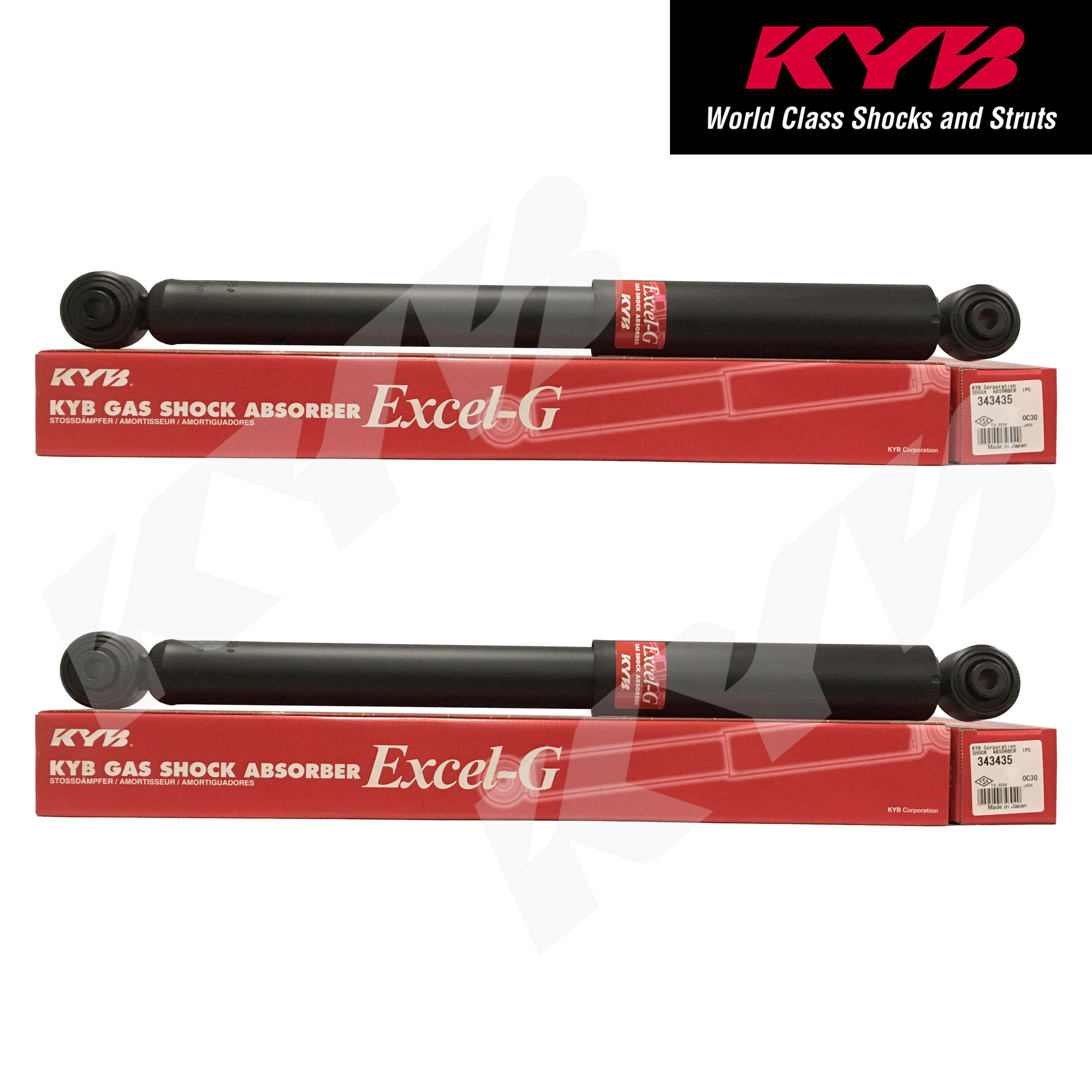 KYB 343435 for Suzuki Grand Vitara 2.0 and 2.7 2005 - 2008 Set of 2 ...