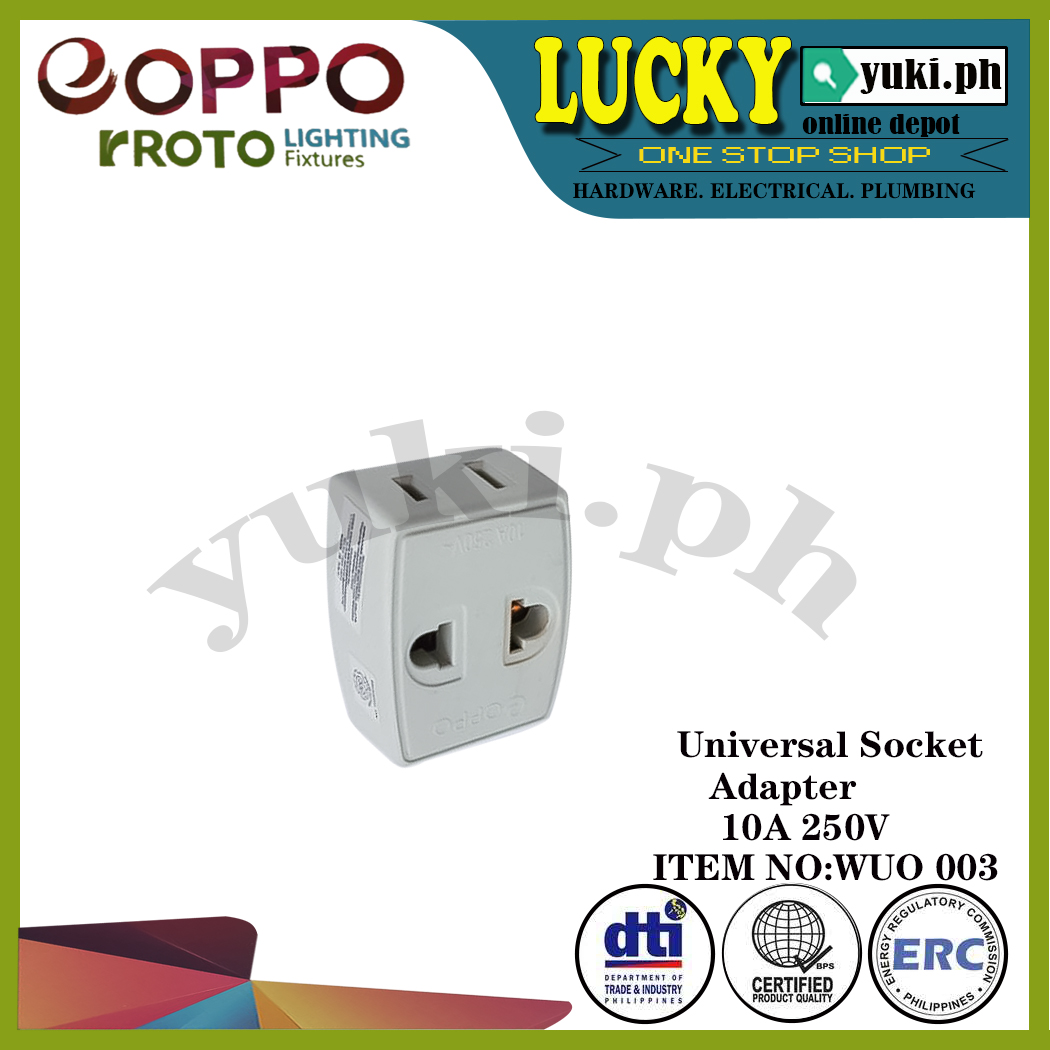 EOPPO Wuo-003 Universal Socket Adapter 10A-250V | Lazada PH