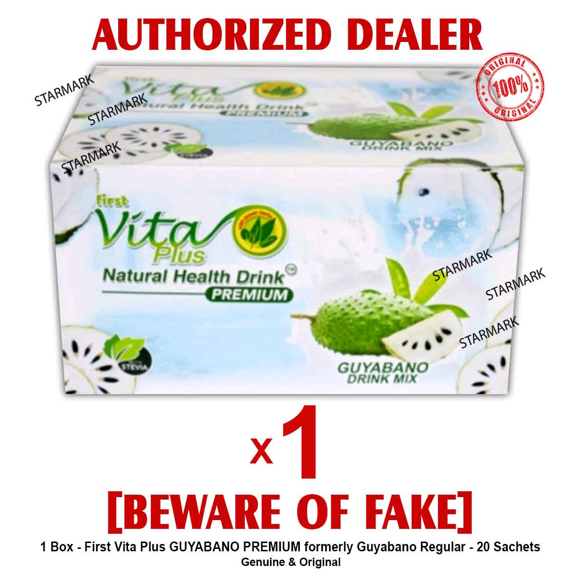 First Vita Plus GUYABANO PREMIUM Guyabano Regular 20's Vitaplus ...