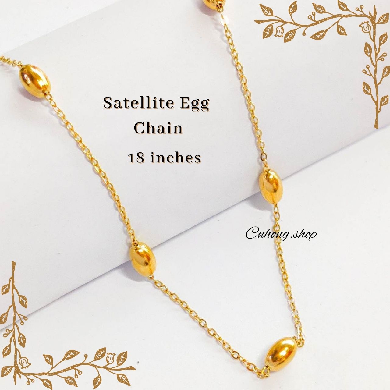 Cnhong.shop Stainless Gold Satellite Ball Chain Necklace Hypo ...