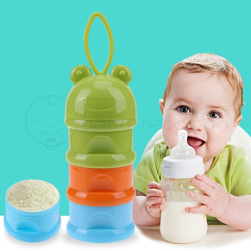 COD Baby Formula Milk Storage Infant Portable Three Layer Milk Powder ...