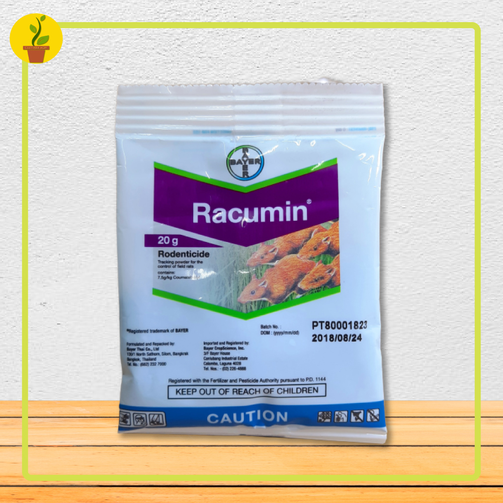 Racumin Rat Control (Rodent Tracking Powder) [20 Grams Pouch] - Bayer ...