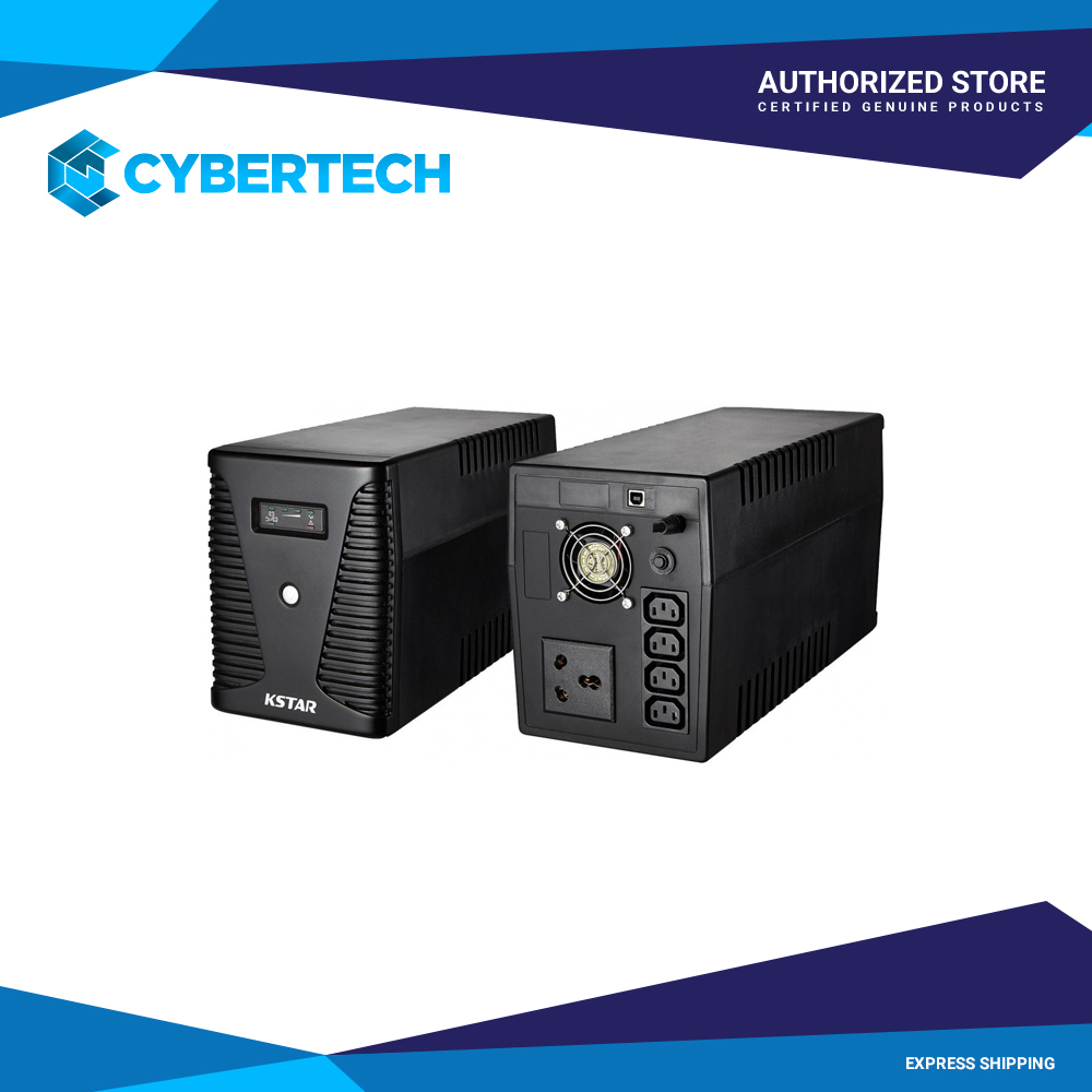 KSTAR UA200 Micro 2000 2000VA/1200W Line-Interactive Simulated Sinewave Tower UPS 2x12V/9AH ...