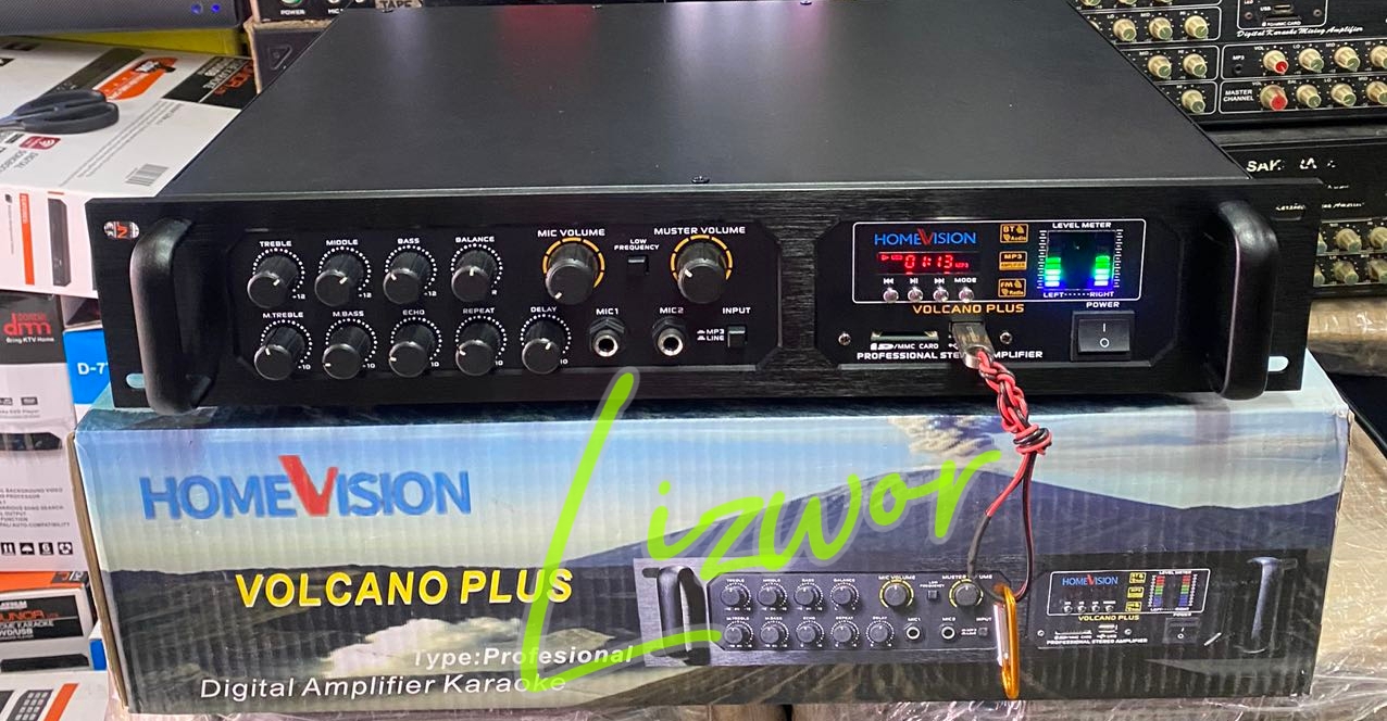 HOMEVISION Volcano Karaoke Digital Amplifier Plus 1300watts max power ...