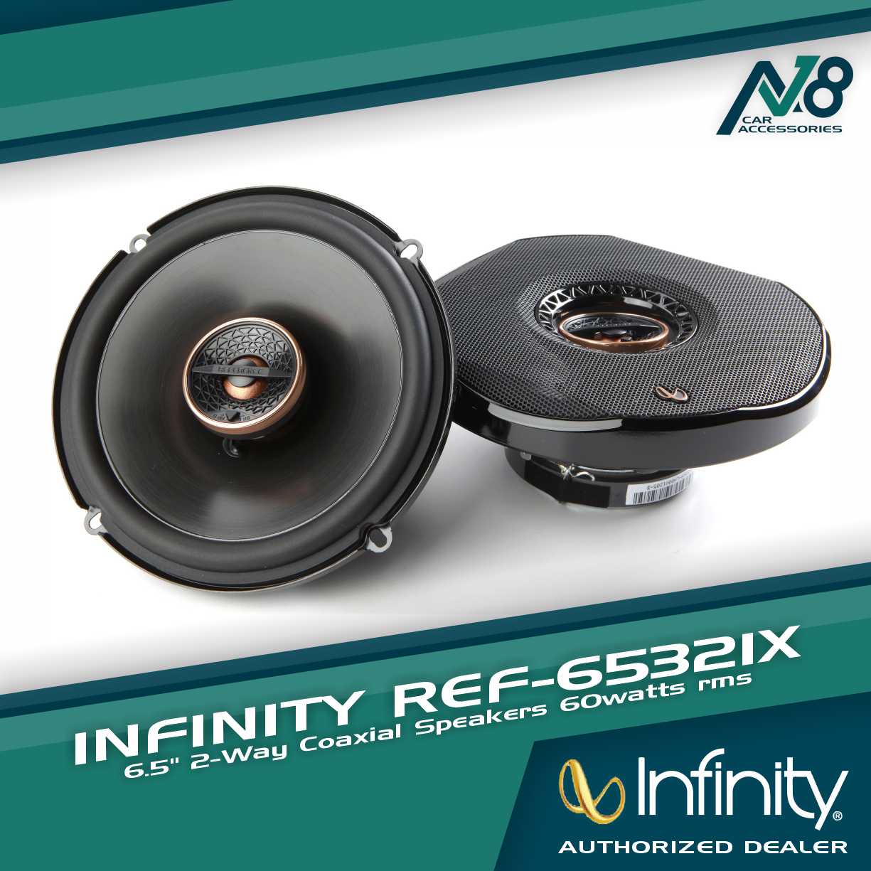 INFINITY Reference REF-6532IX Series 6.5" Coaxial Speaker 60watts RMS Genuine | Lazada PH