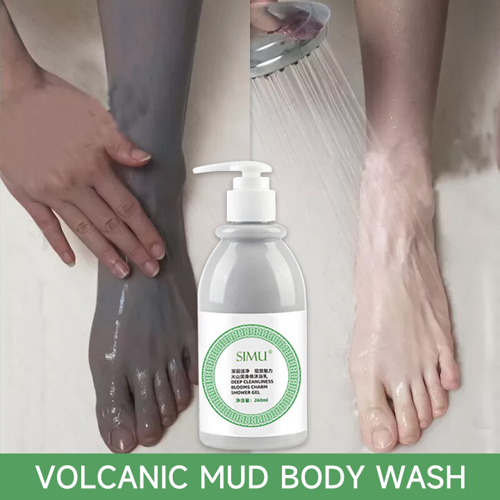 100%effective Volcanic mud body wash shower gel Deep Sea Mud Whitening ...