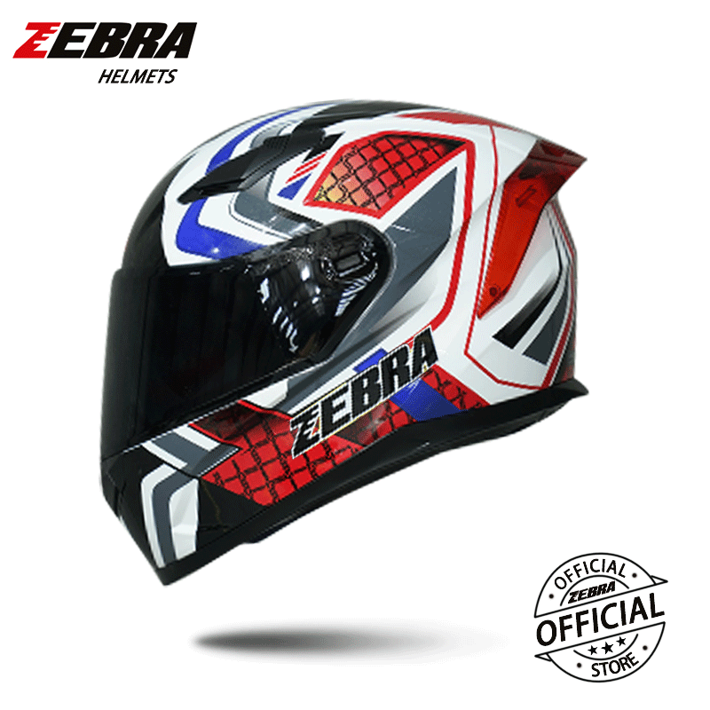 Zebra Motorcycle Helmet Full Face With Dual Visor Motor Gear Helmets ...