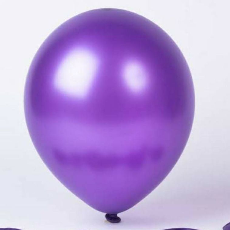 Metallic Balloons PURPLE 25 pcs. size 12 | Lazada PH