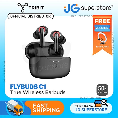Tribit FlyBuds C1 Bluetooth 5.2 True Wireless Earbuds with 50h Playtime ...