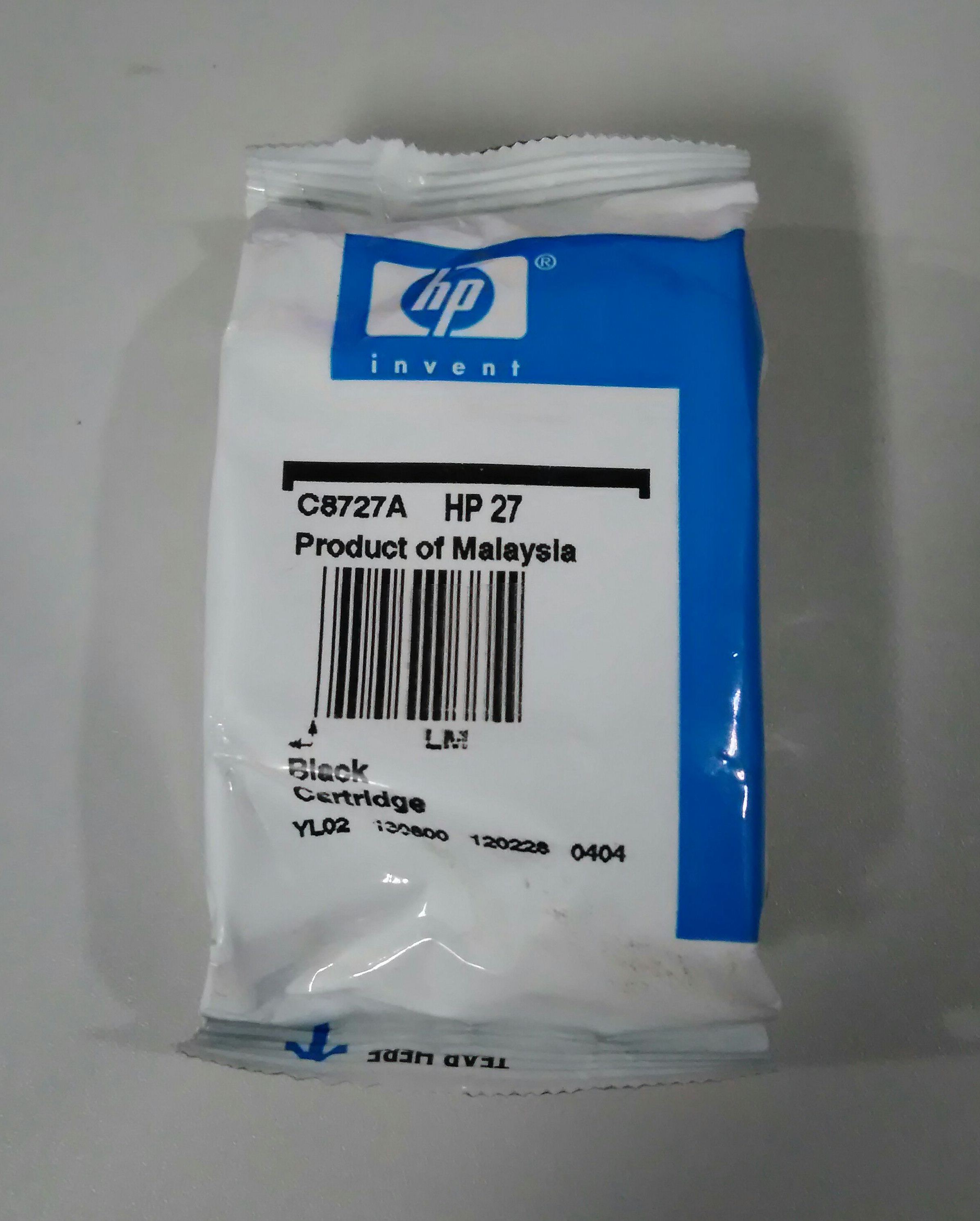 HP 27 Black Genuine Ink Cartridge C8727A | Lazada PH