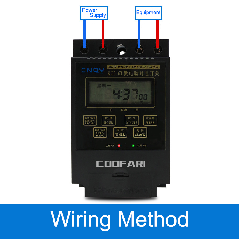 Multifunction Timer Durable KG316T 10A 30A AC 220V Digital Time Switch Weekly Programmable ...