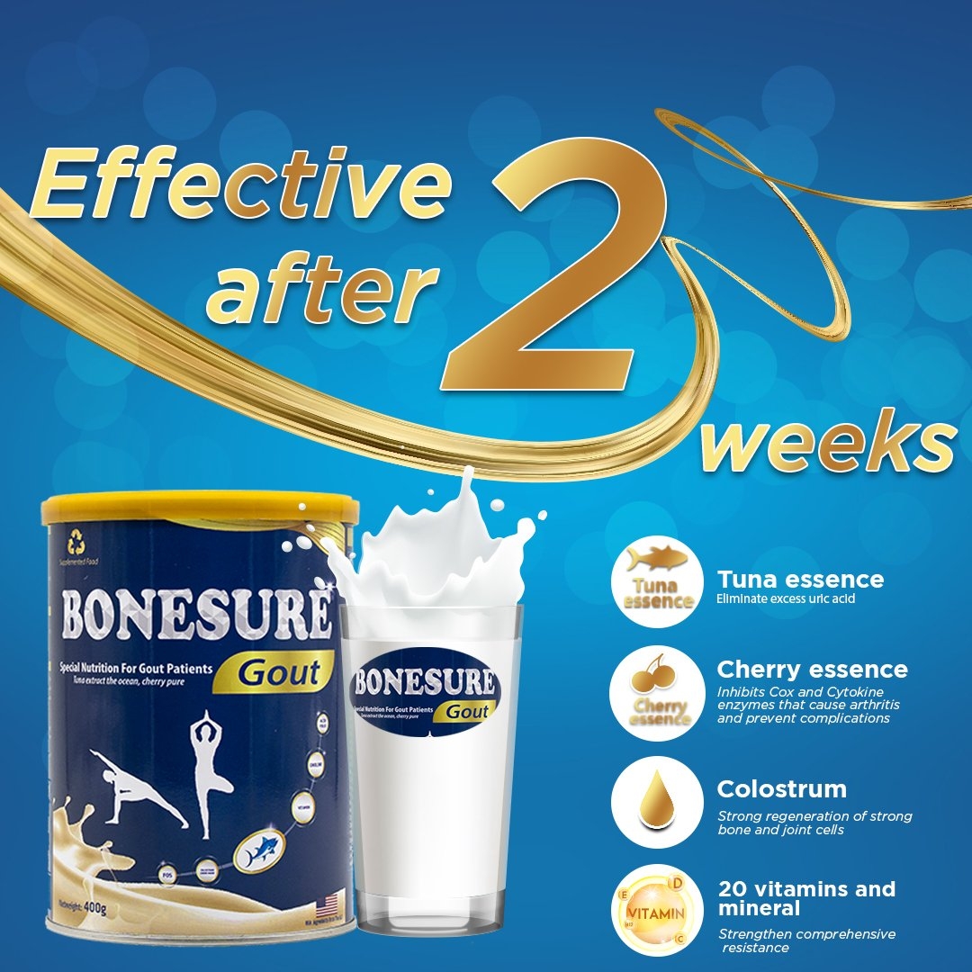 Bonesure Milk Colostrum 400 gms treatment for Uric acid and Gout | Lazada PH