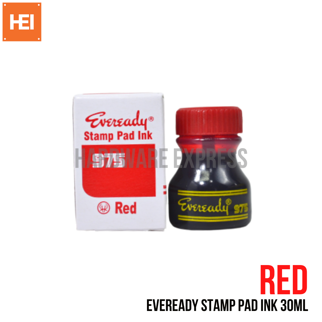 Eveready Stamp Pad Ink 975 30ml (Black or Red) | Lazada PH
