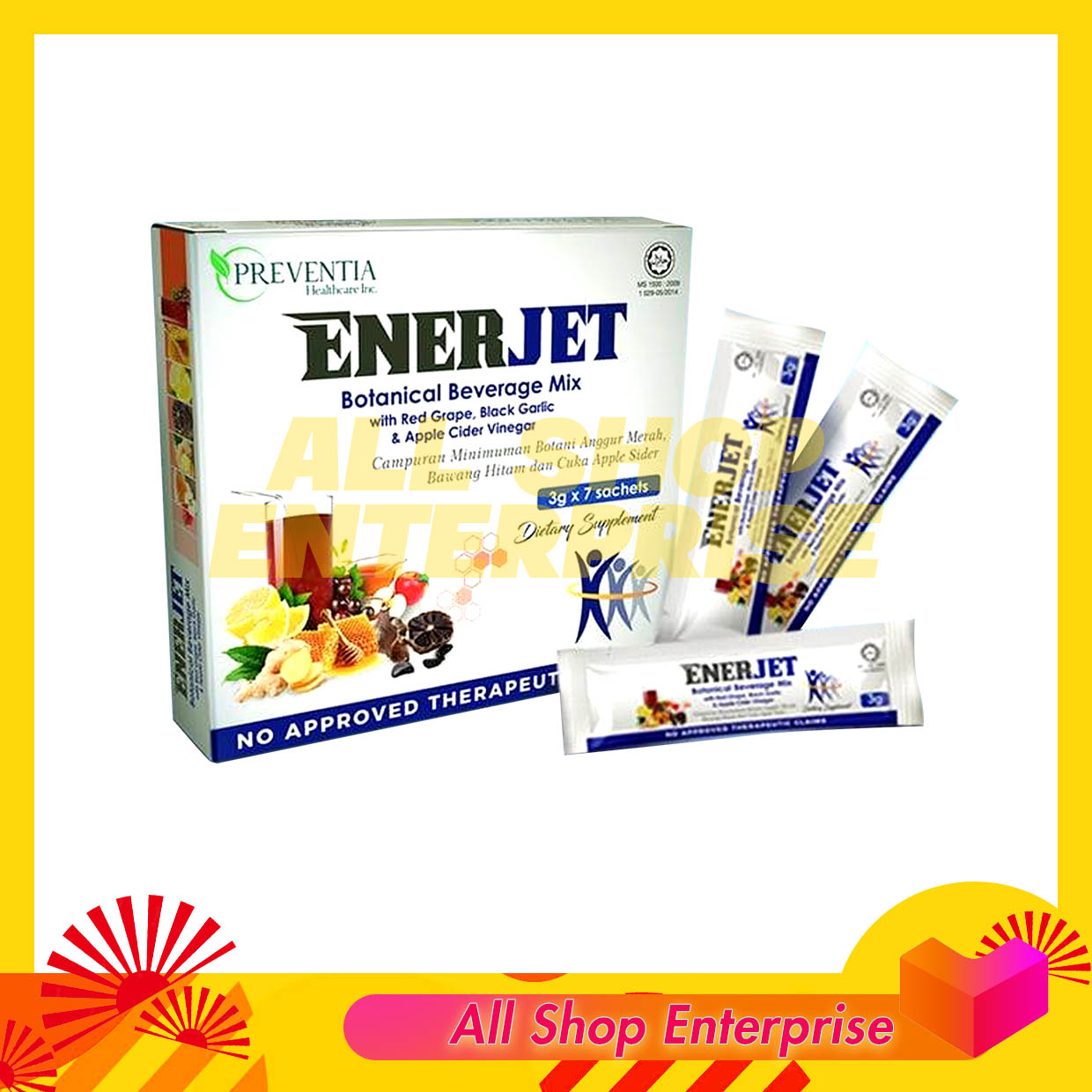100% Authentic Enerjet (7 sachets/box) | Lazada PH