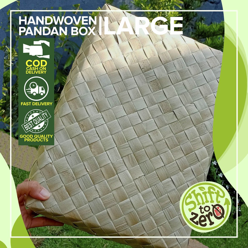 Large Size: Eco Pandan Planter Pot / Organizer / Bayong / Tampipi Box ...