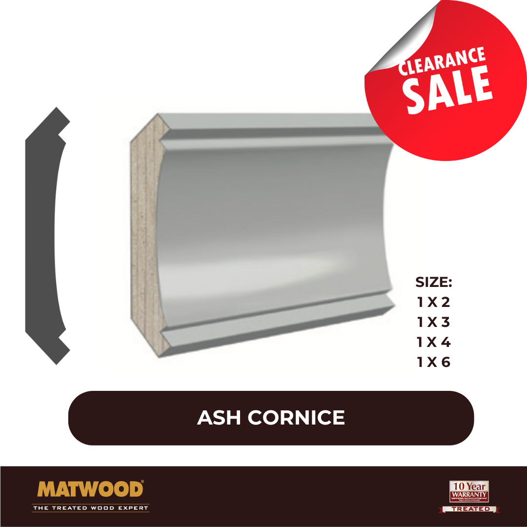 CLEARANCE SALE Matimco Matwood Moulding ASH CORNICE 8 feet / 10 feet ...