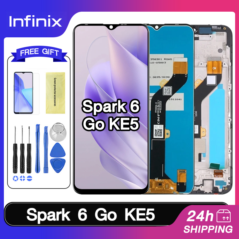 Original LCD For TECNO SPARK 6 GO 2020 2021 2022 2023 2024 LCD Display ...