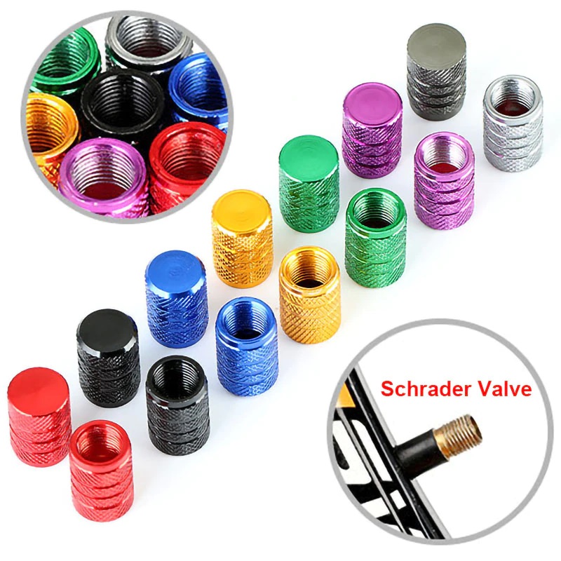 1 PC Tire Valve Cap Bike Car Motor Bicycle Road Bike MTB Schrader Tires ...