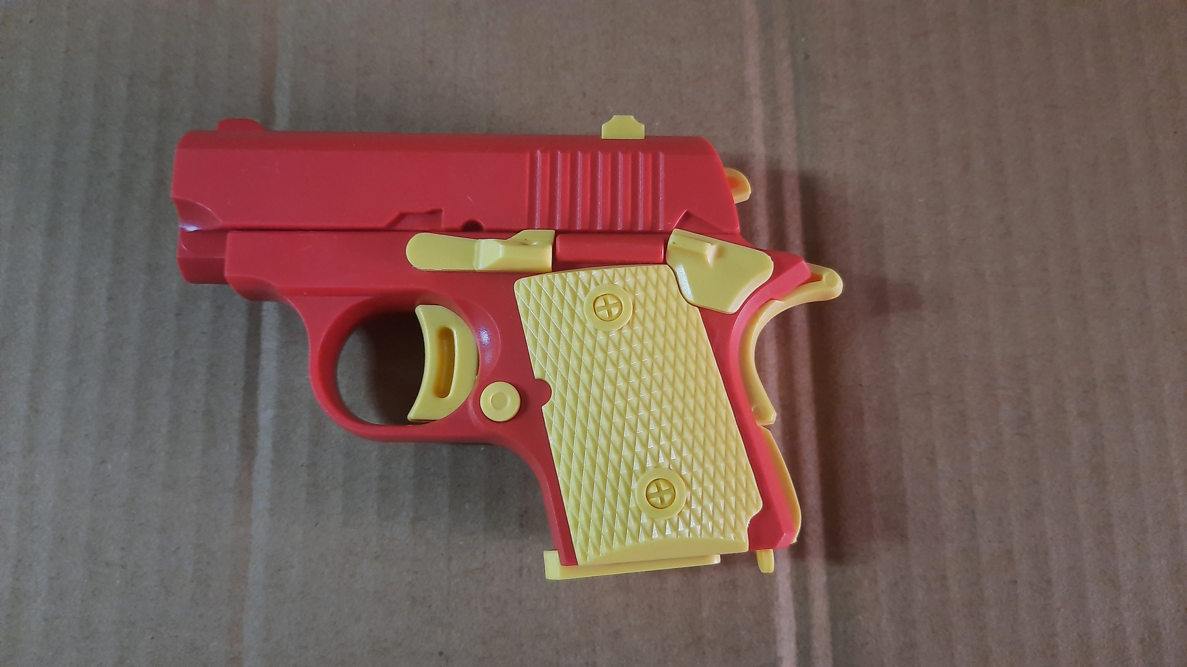 2023 3D Mini 1911 Model Toy Gun Decompression Gravity Gun Shot for Kids ...