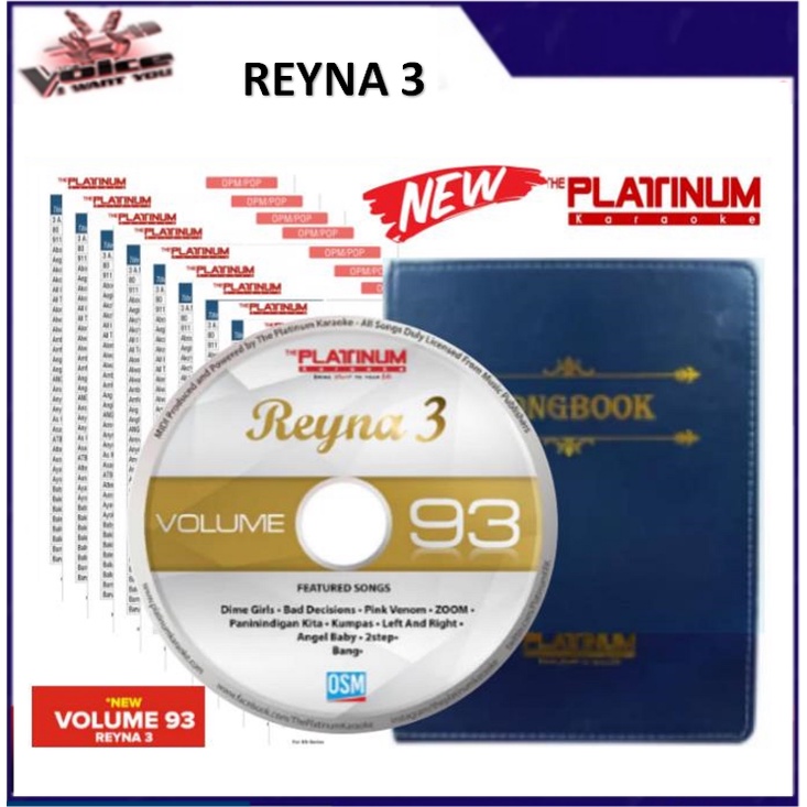 Ready stock Platinum Reyna 3 Songbook + Songlist + Updated CD (Vol.93） | Lazada PH