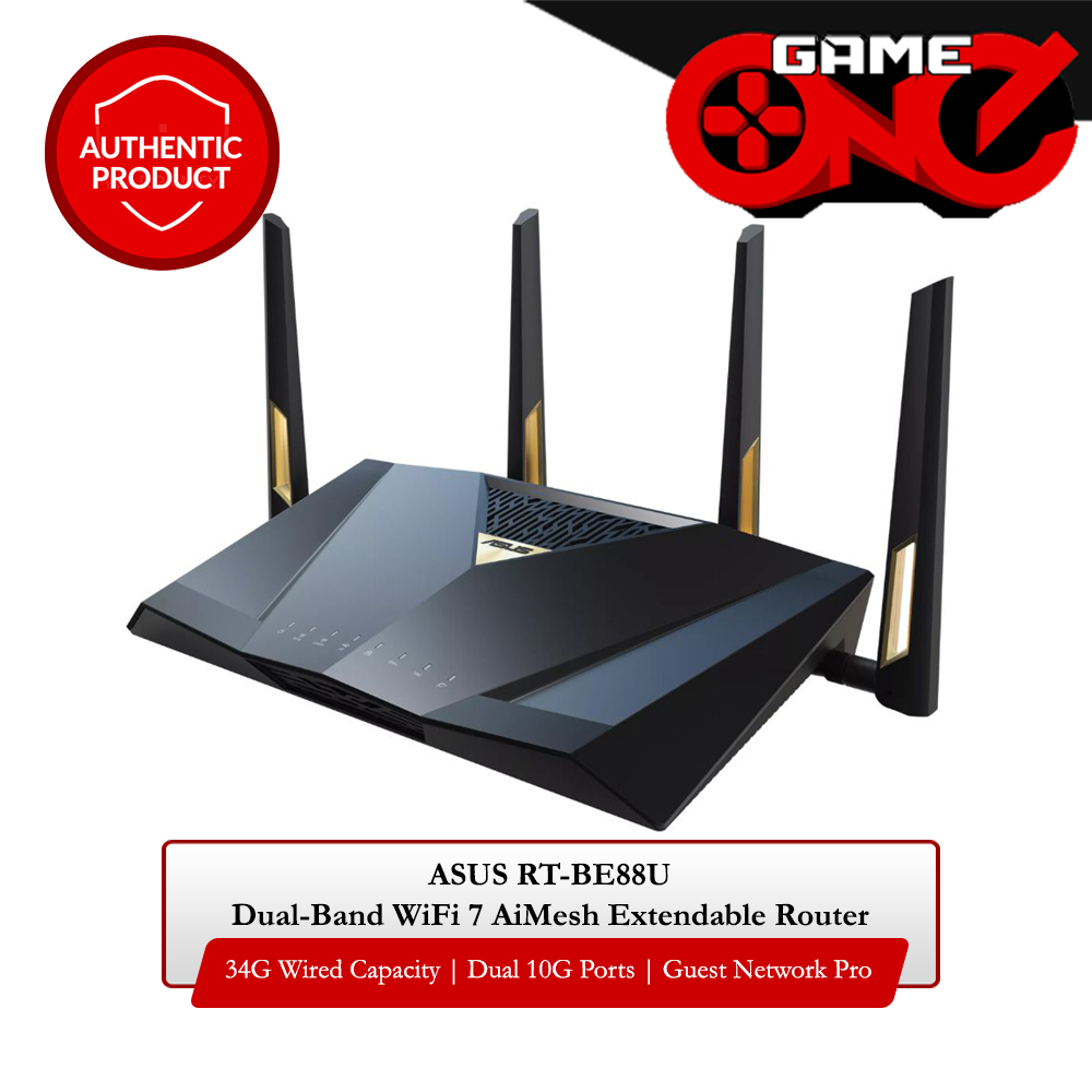 ASUS RT-BE88U Dual-Band WiFi 7 AiMesh Extendable Router | Lazada PH