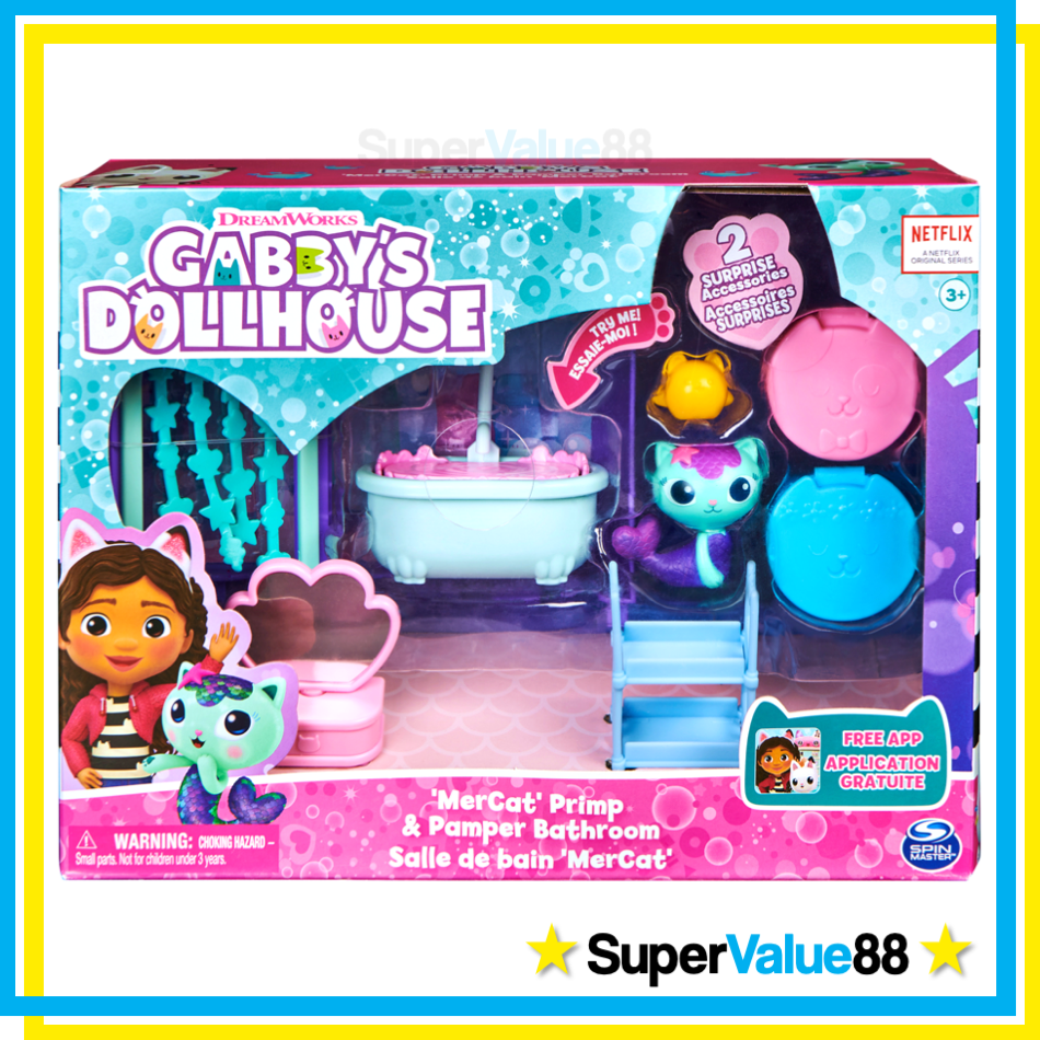 Original Dreamworks Gabby's Dollhouse Mercat's Primp and Pamper ...