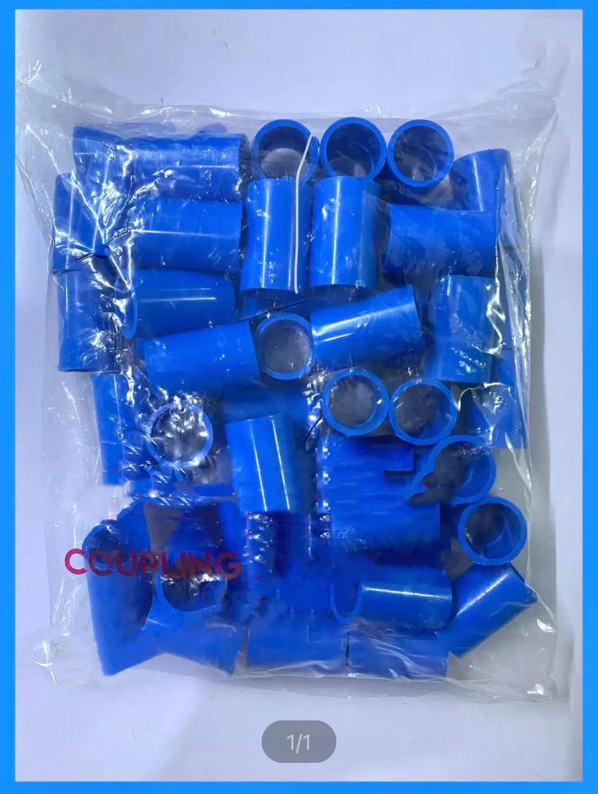PVC Blue Coupling - 1/2, 3/4, 1, 1-1/4 and 1-1/2 and 2 for chosen ...
