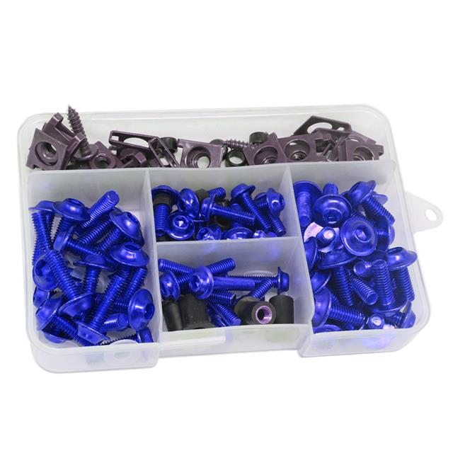 177PCS/Set Motorcycle Fairing Bolts Kit CNC Bodywork Screws Nut For ...
