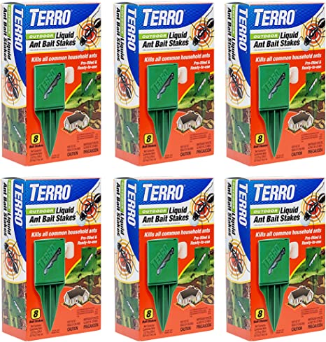 TERRO T1812SR Outdoor Liquid Ant Bait Stakes (1, 2 ,4 Packs) (16, 18 ...