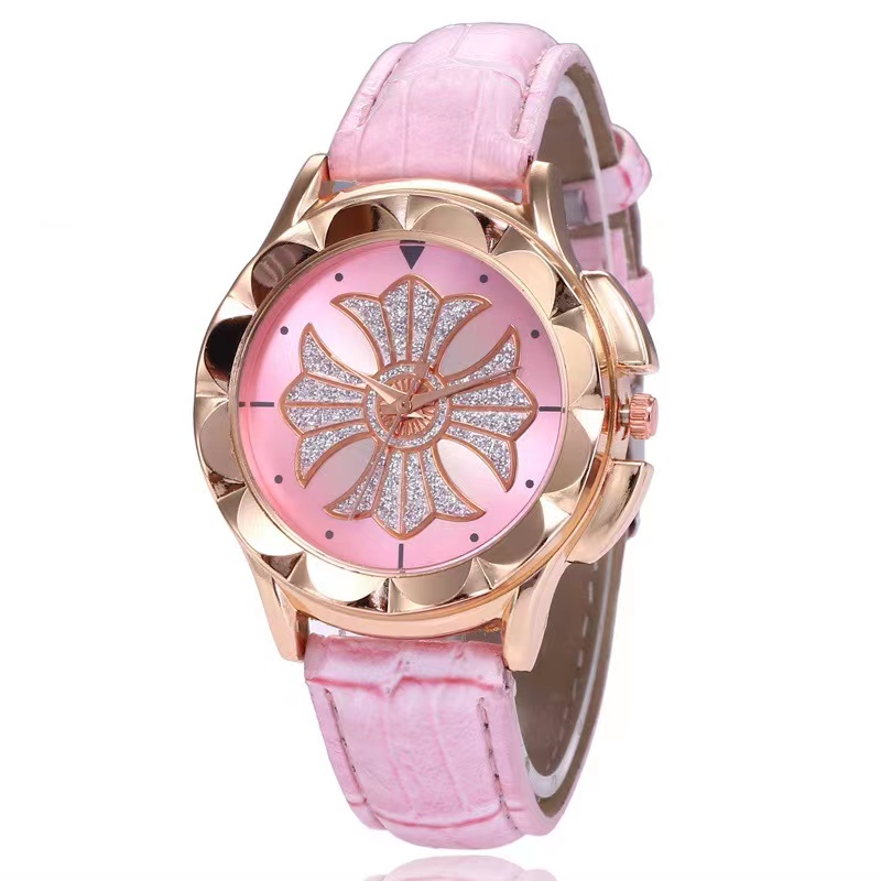 Rose Gold Diamond Pinwheel Cross Ladies Watch | Lazada PH
