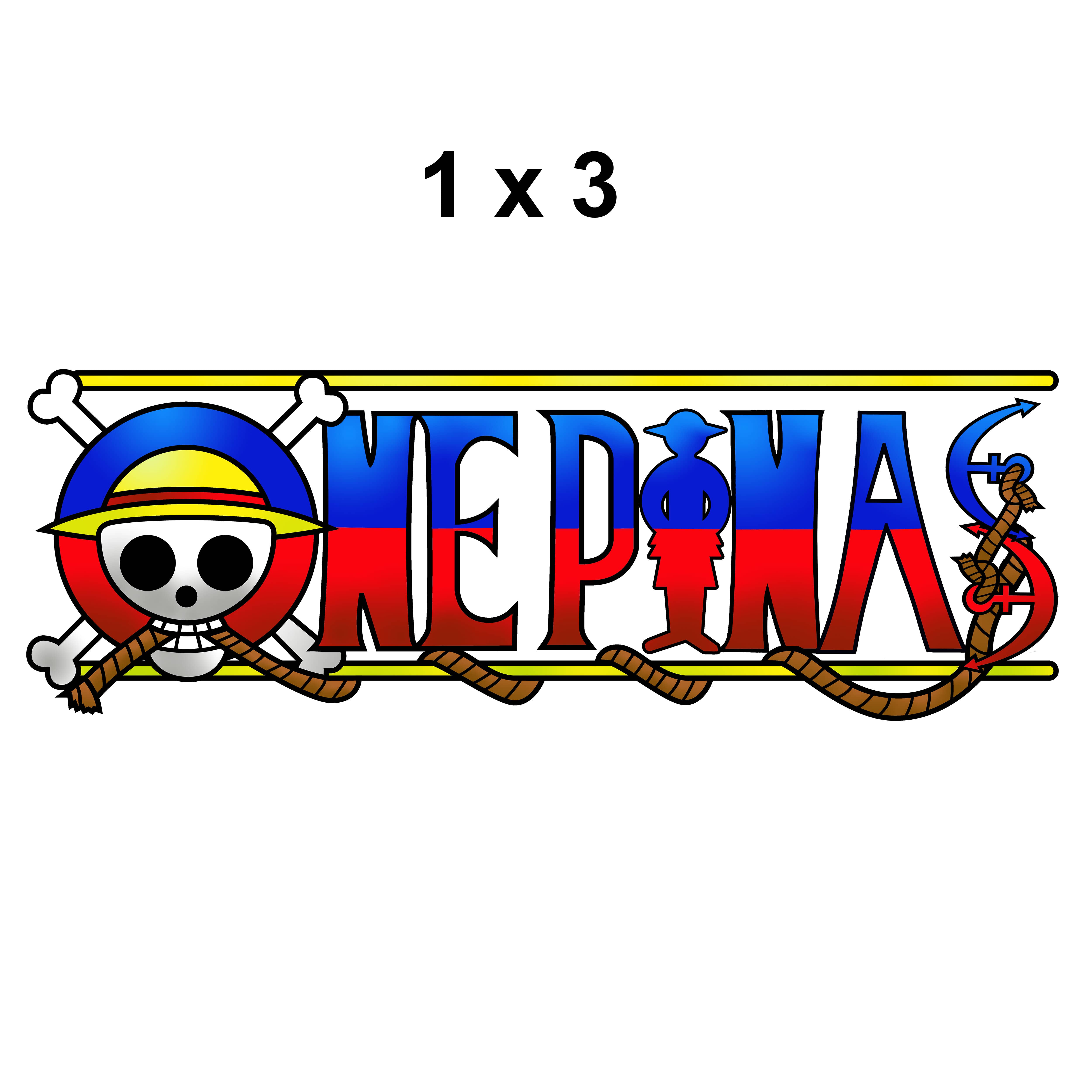 One Piece / One Pinas Luffy Waterproof Sticker / Decal | Lazada PH