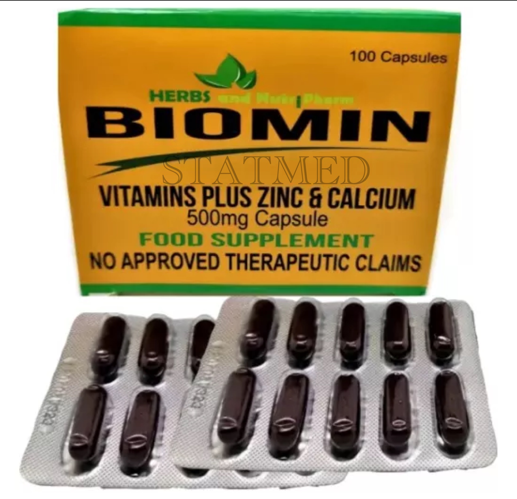 Biomin Vitamin Plus Zinc & Calcium Capsule 1 box [100 Capsules] | Lazada PH
