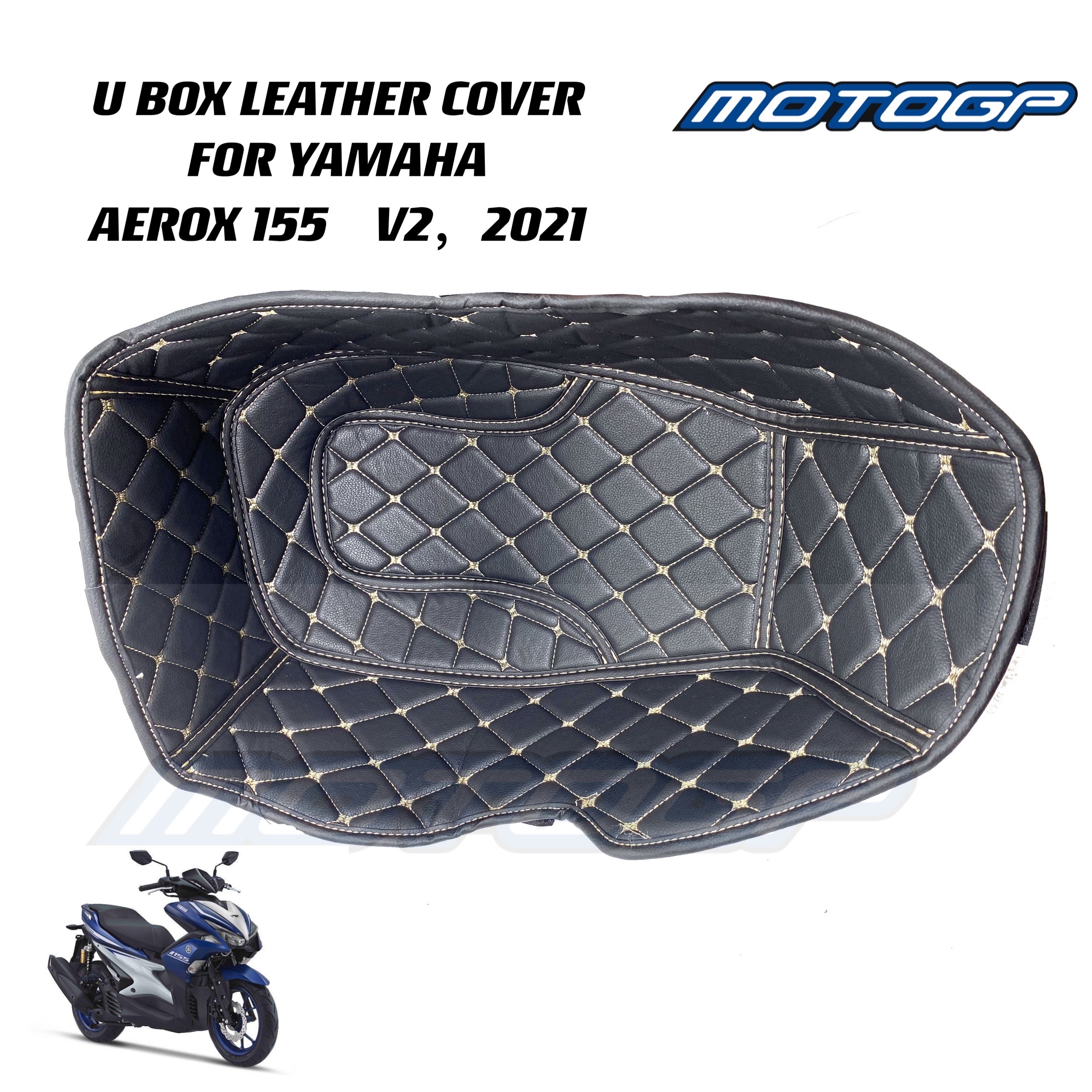 Top 1 Yamaha Aerox v2 2021 Ubox Leather Cover U box Leather Matting ...