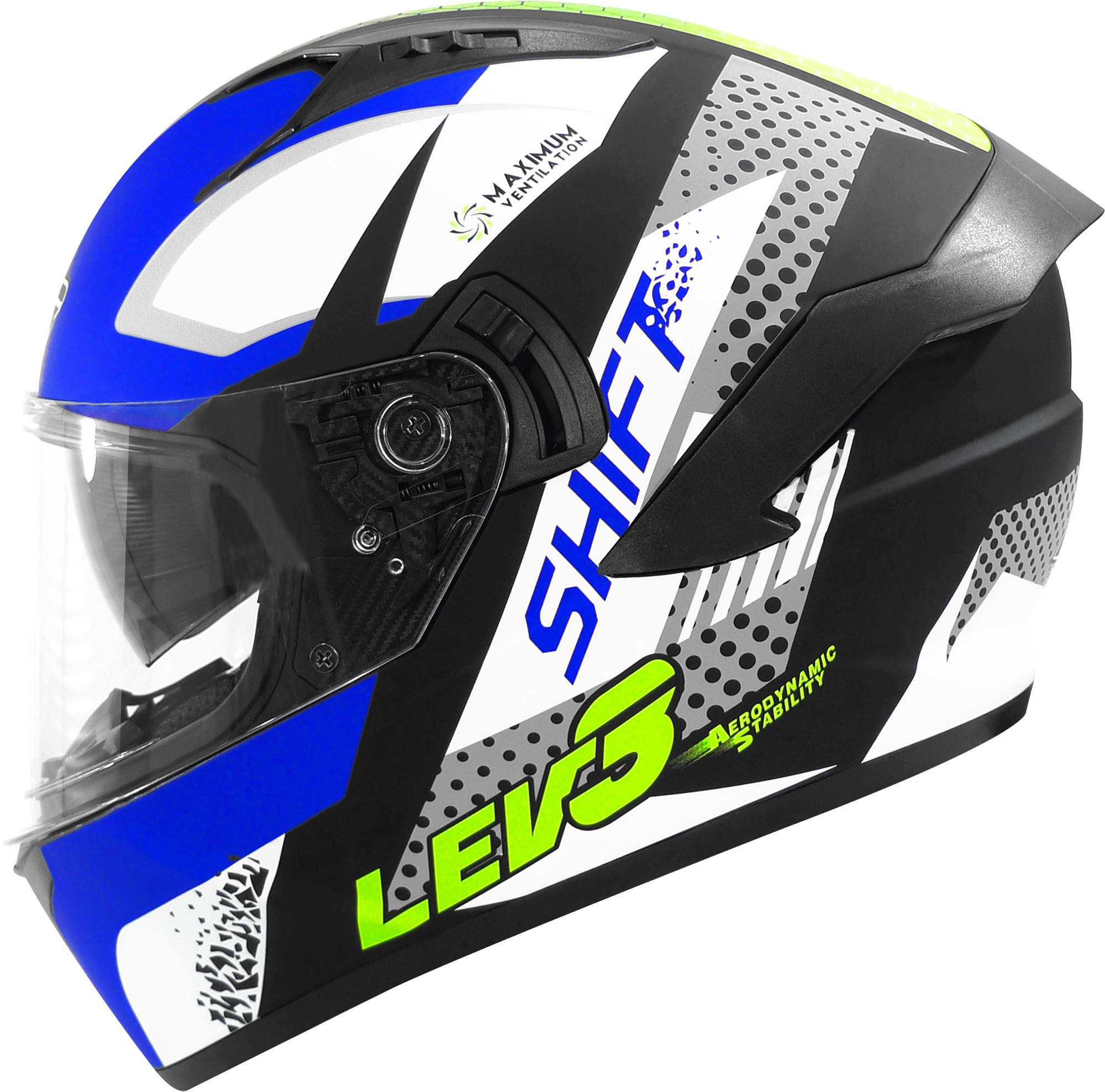 Lev3® FullFace Dual Visor BJ-9960 Shift Motorcycle Helmet | Lazada PH