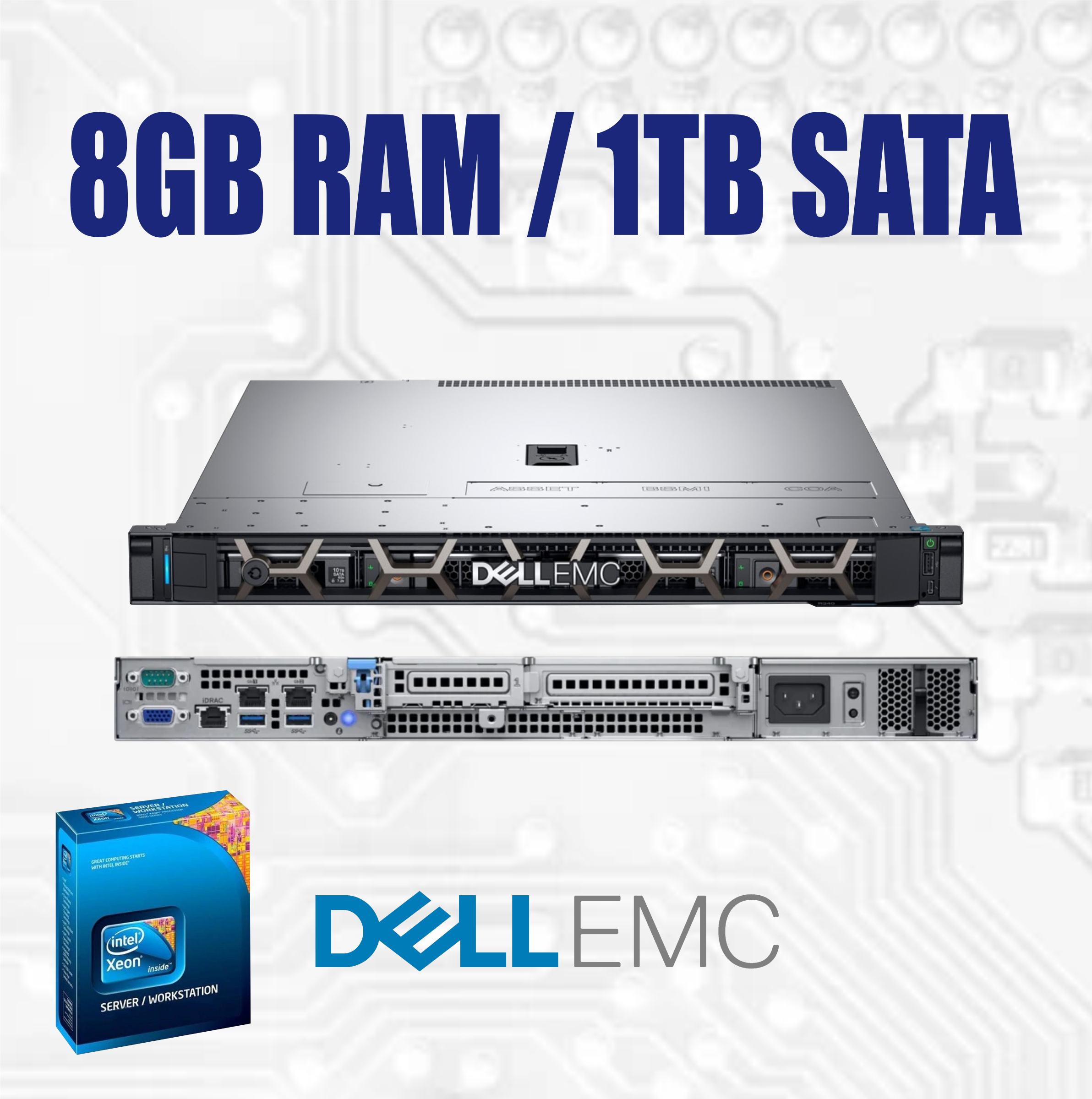 Intel® Xeon® E-2324G Processor | Dell PowerEdge R250 Rack Server | 8GB ...