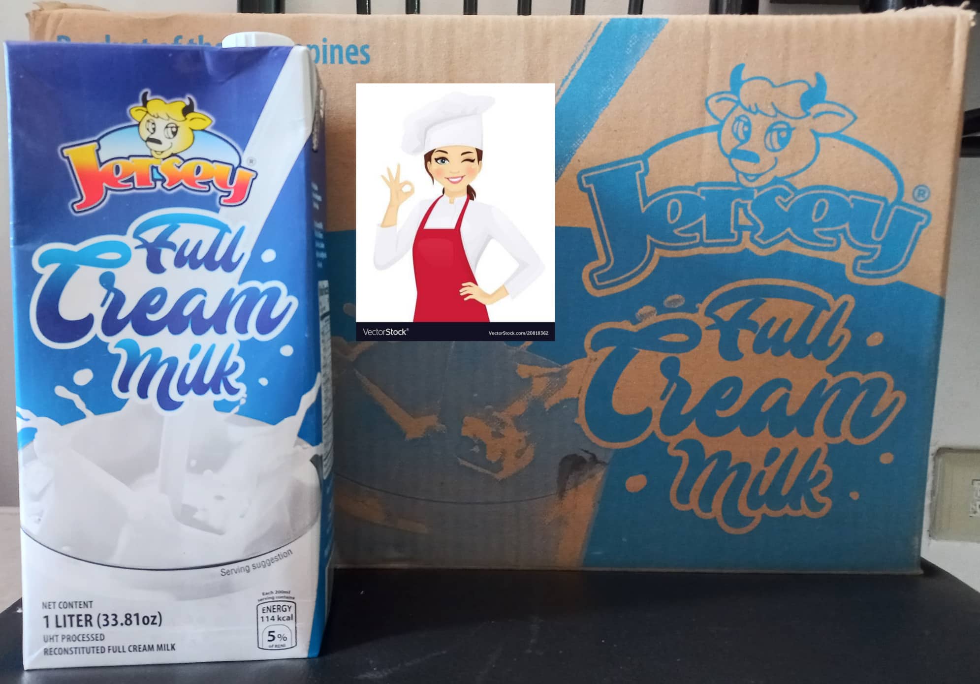 (1 case) 100% Fresh UHT Full Cream Milk 1 Liter (Jersey) (1L x 12pcs) National Distributor ...