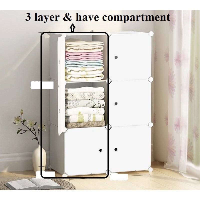 Clothes Storage Cubes Transparent Wardrobe Dustproof Organizer Box Cube ...
